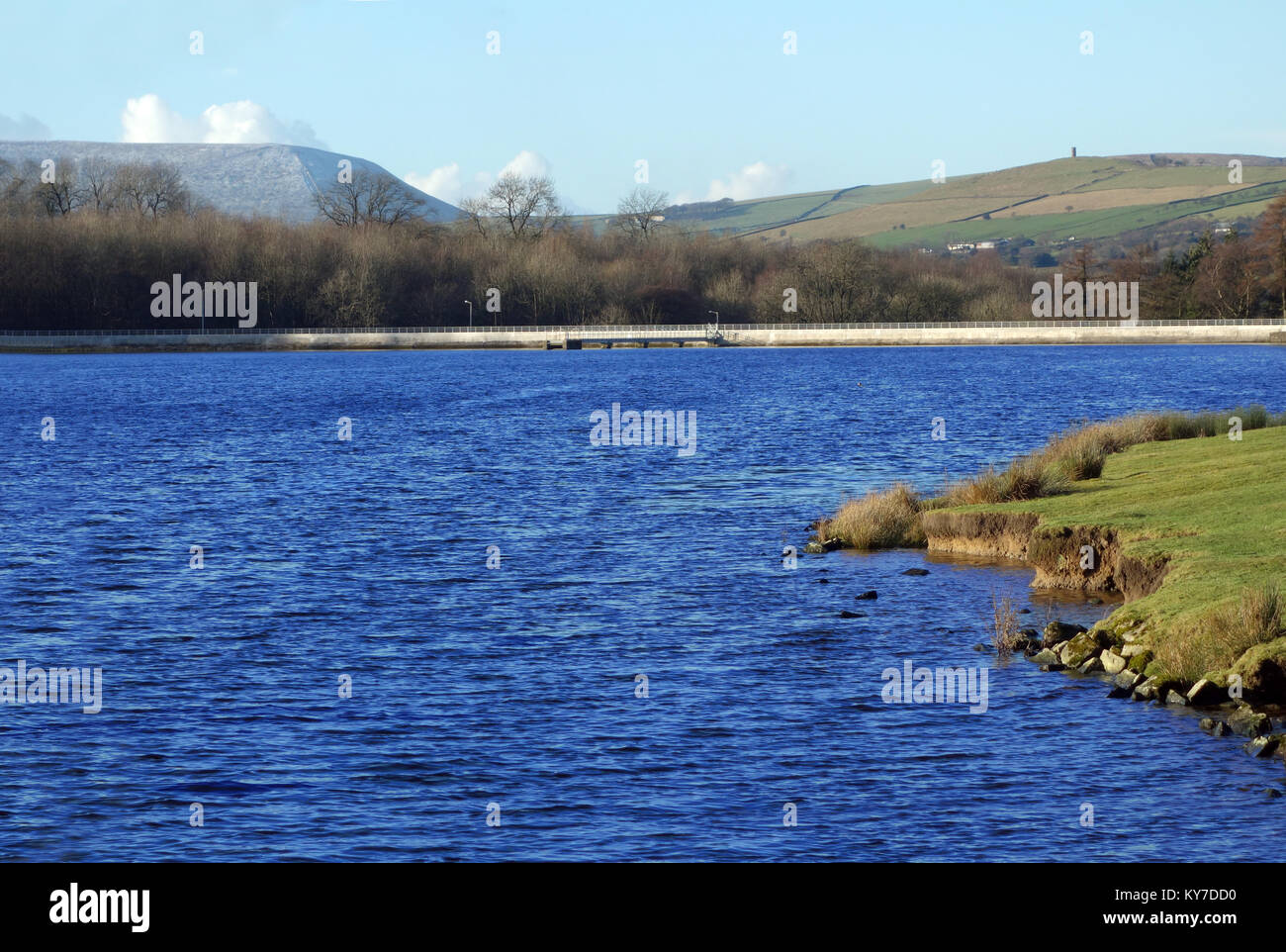 Pendle Hill & Stansfield Tower on Blacko Hill from Foulridge Upper ...
