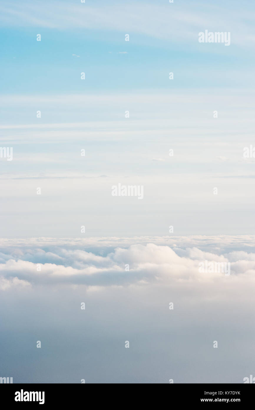 Sky Clouds background beautiful scenery with natural soft color Aerial ...