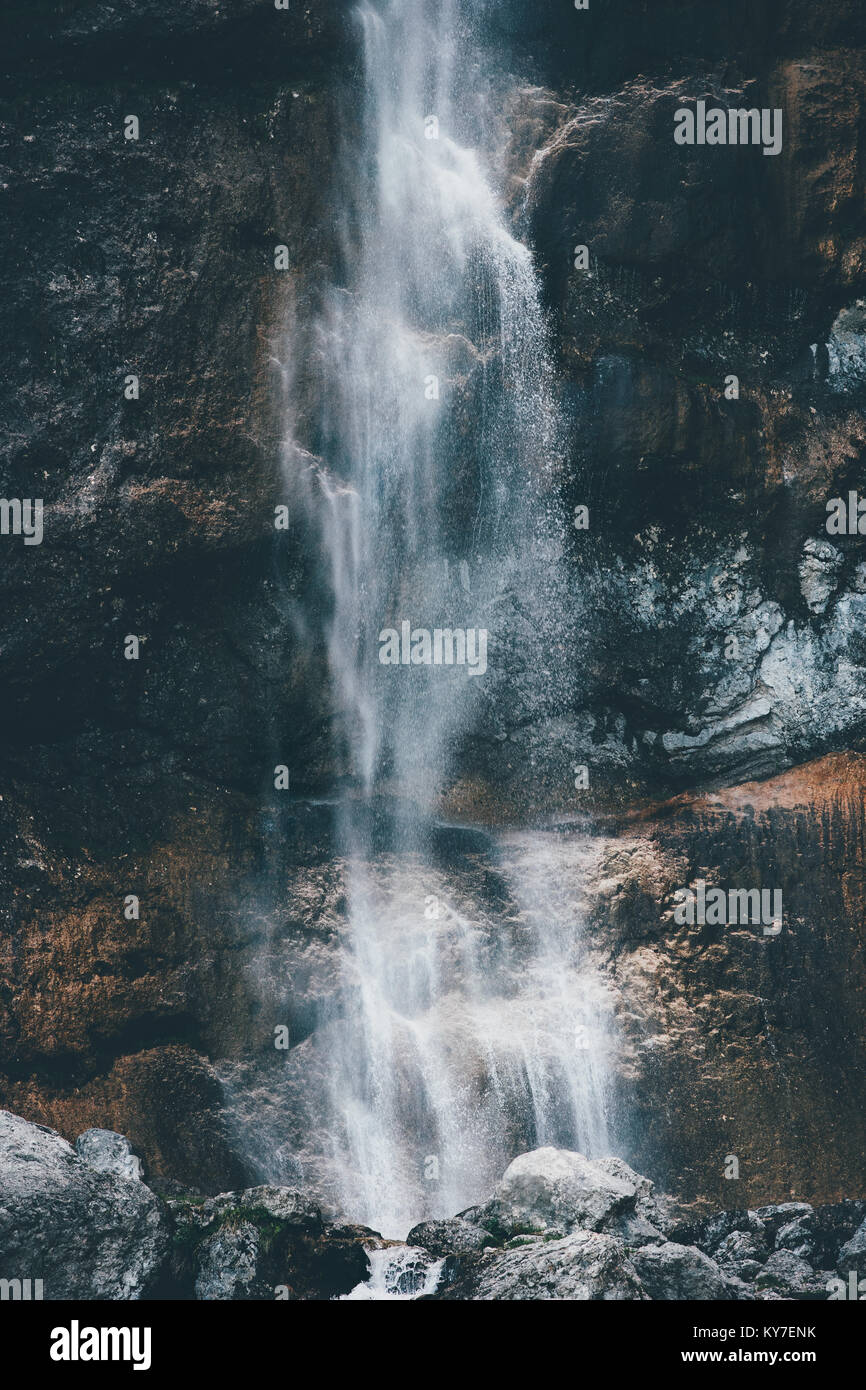 Aerial view waterfall rocky mountains hi-res stock photography and ...