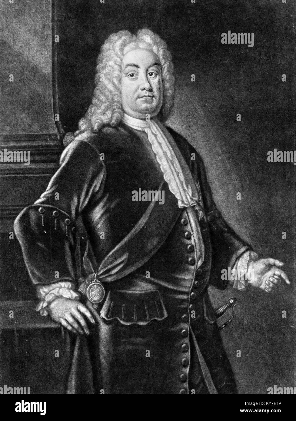 Robert walpole 1st earl of orford Black and White Stock Photos & Images ...