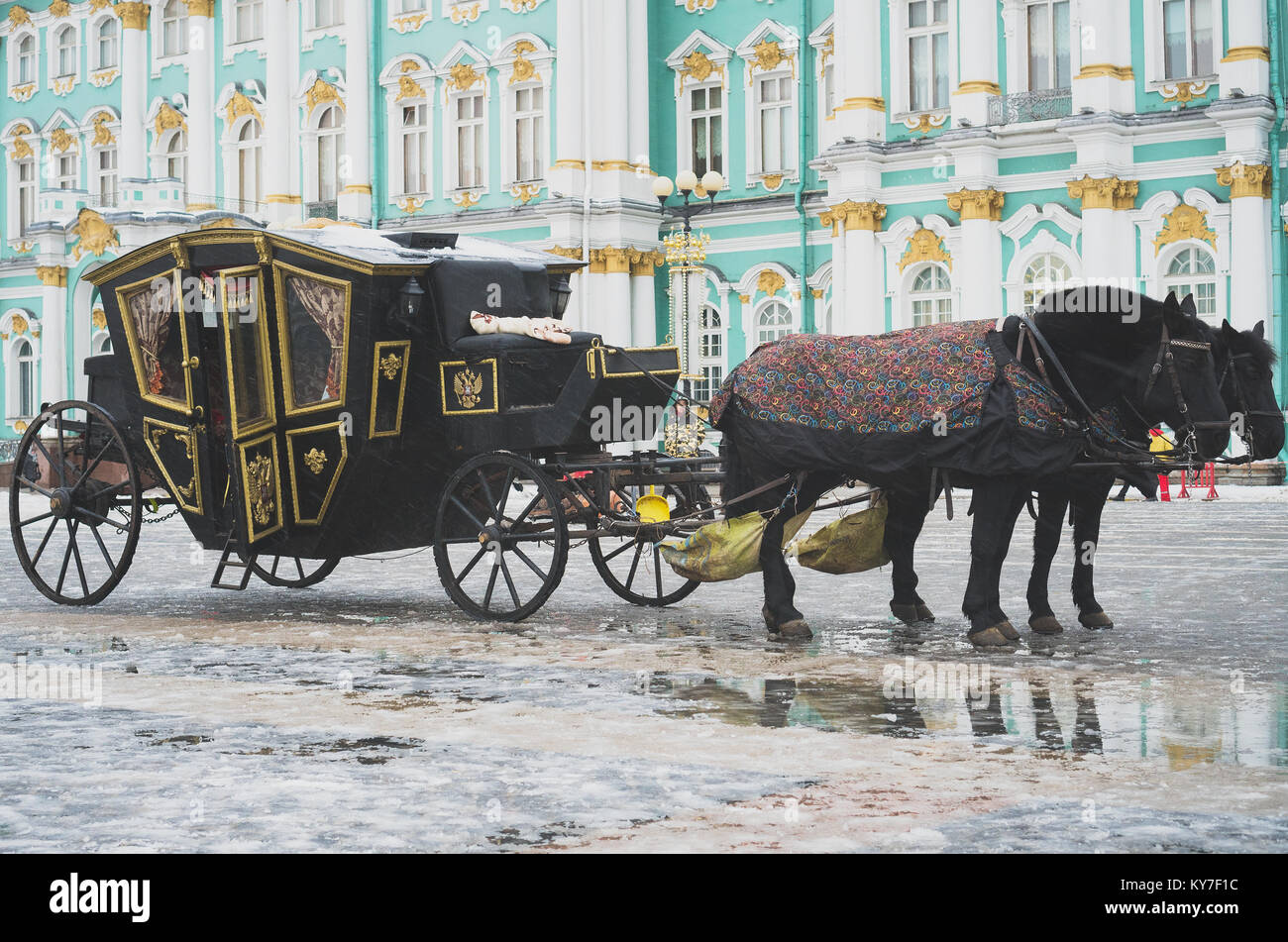 Russian carriage museum horse hi-res stock photography and images - Alamy
