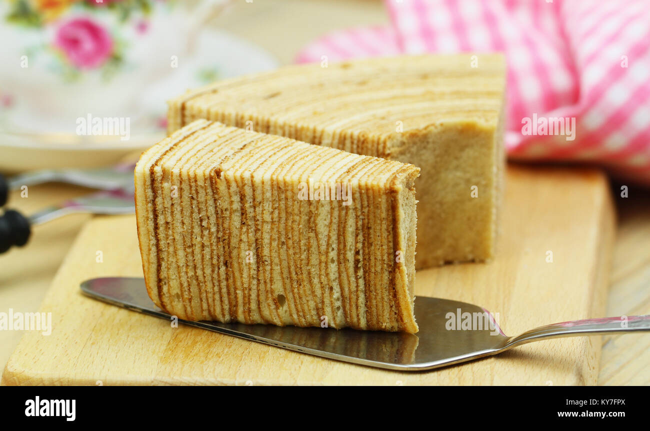 Traditional Polish soft sponge layered cake Stock Photo - Alamy