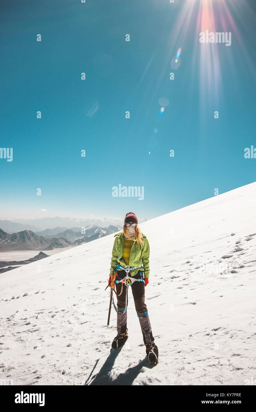 Alpinism woman hi-res stock photography and images - Alamy