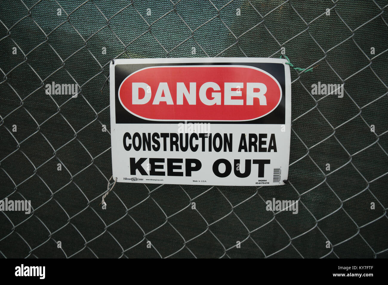 Danger Construction SIgn Stock Photo - Alamy