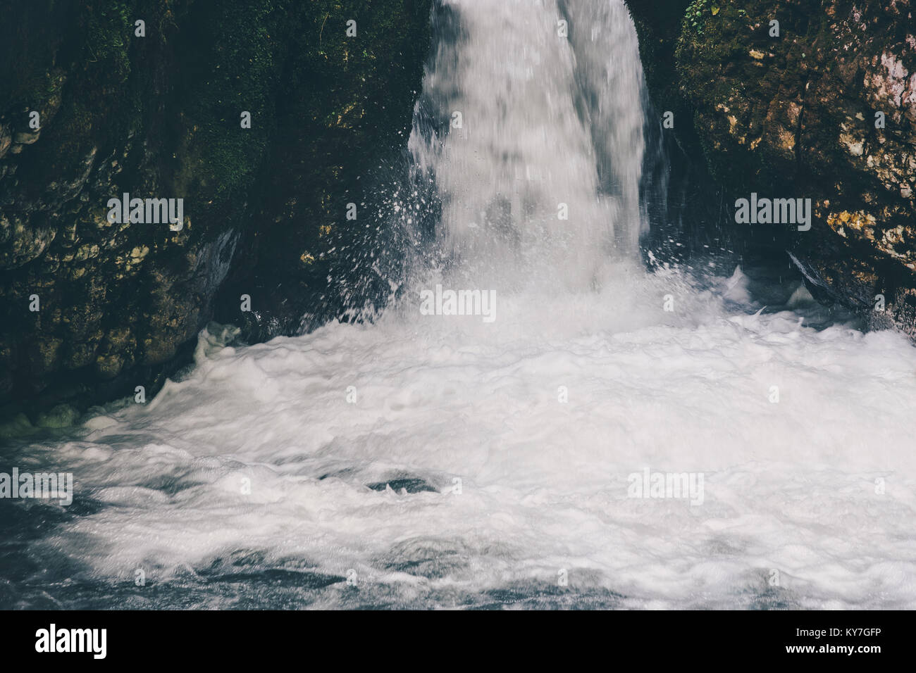 Beautiful waterfall clear water falling hi-res stock photography and ...