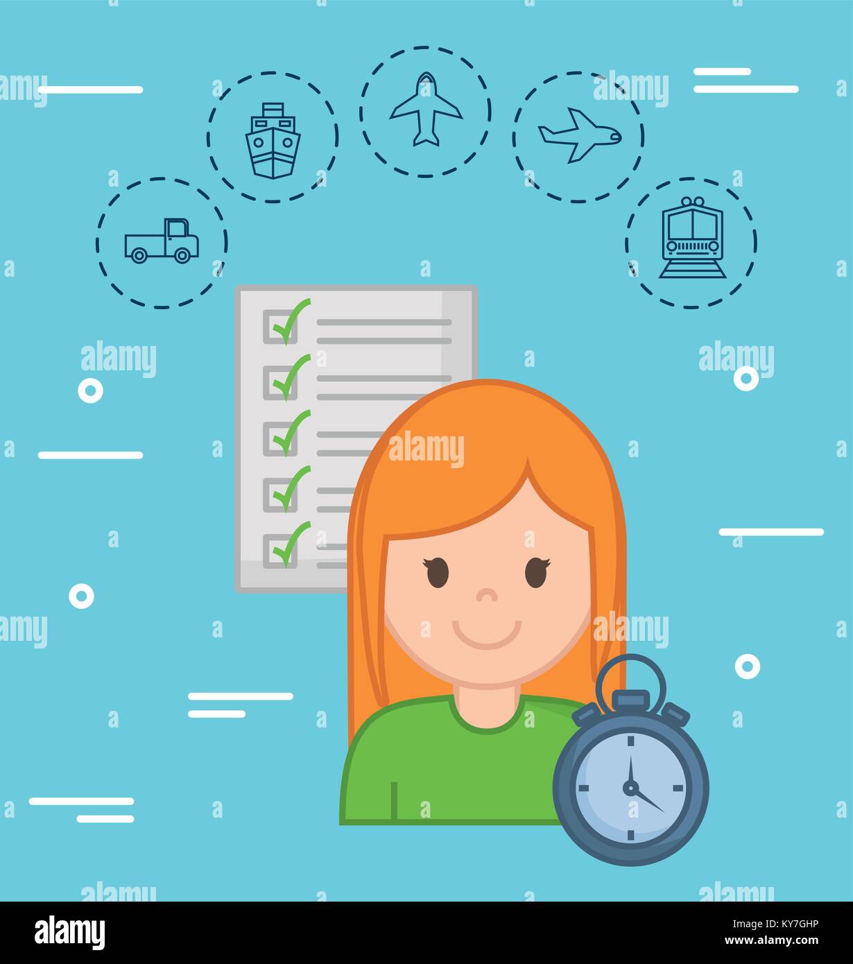 delivery logistics design Stock Vector Image & Art - Alamy