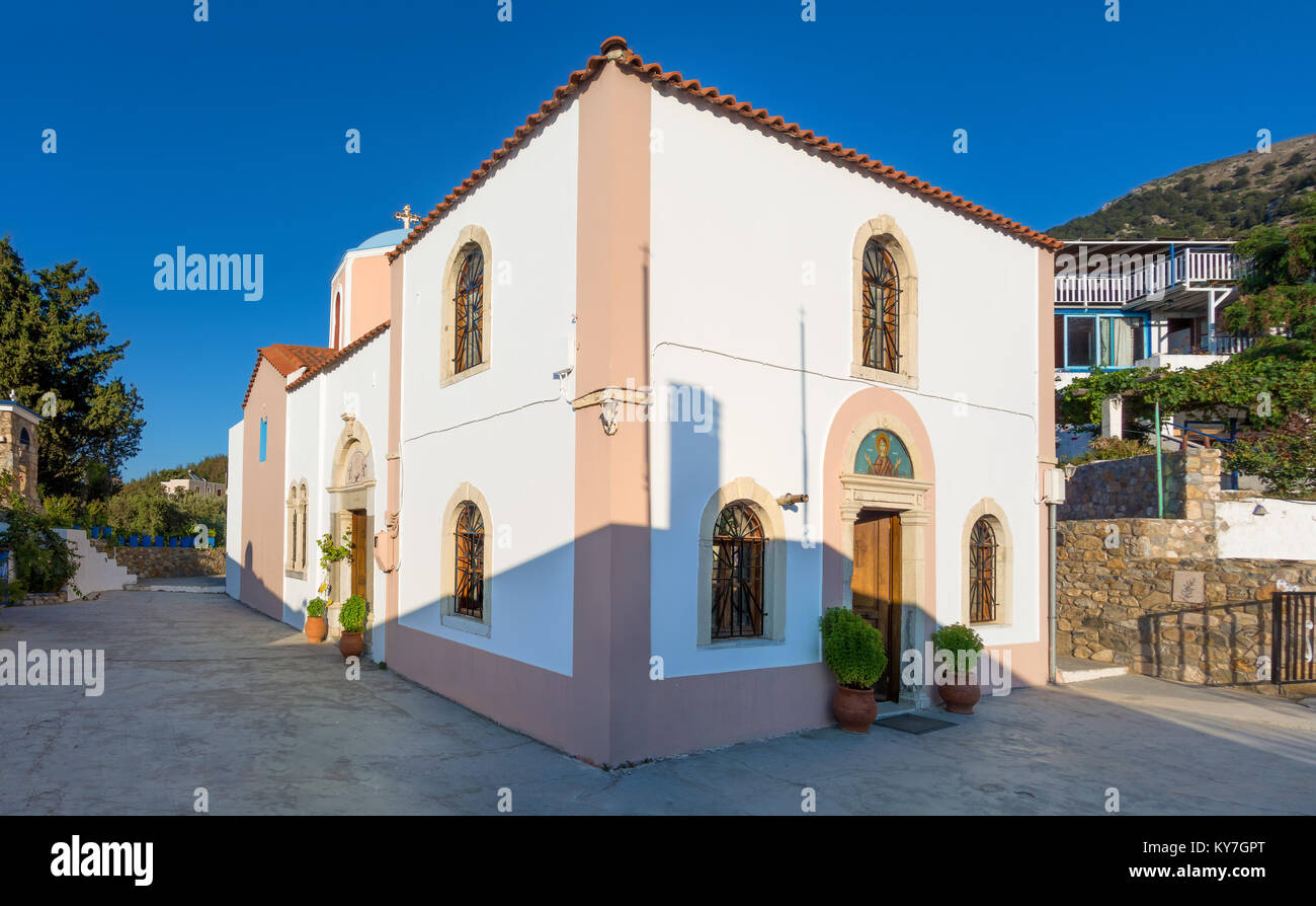 A beautiful church in Zia village, Kos island, Dodecanese, Greece Stock ...