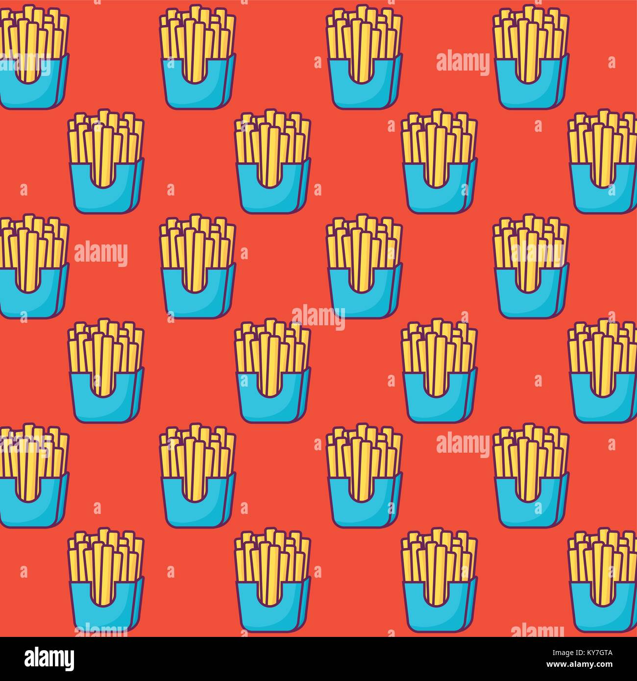 french fries background Stock Vector Image & Art - Alamy