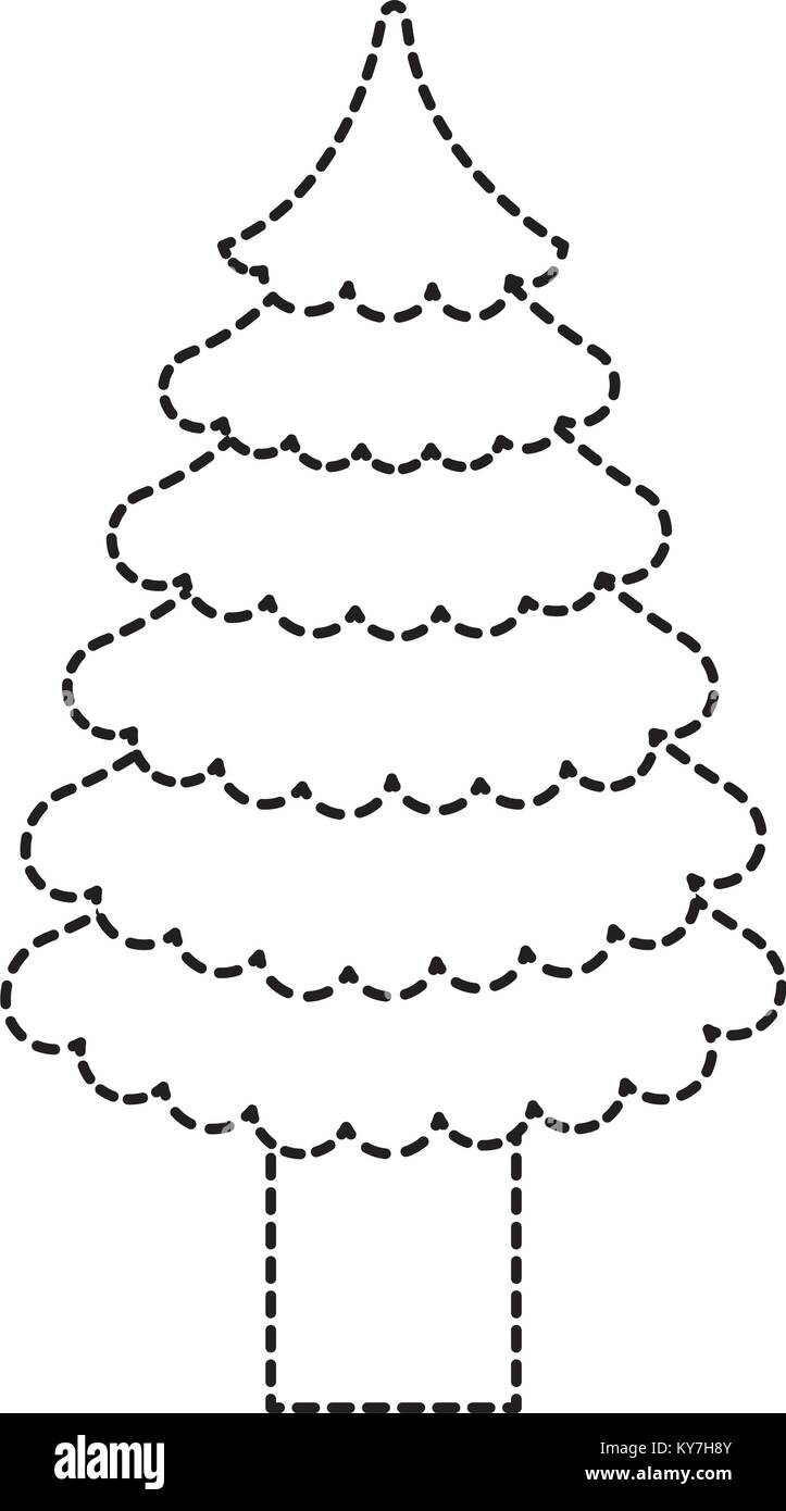 christmas tree isolated icon vector illustration design Stock Vector ...