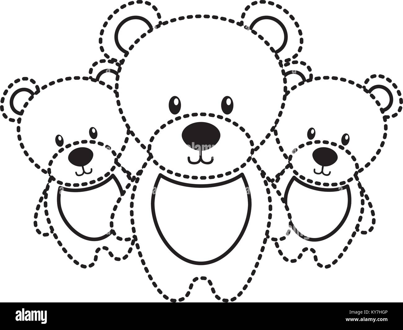 Three baby bears Stock Vector Images - Alamy
