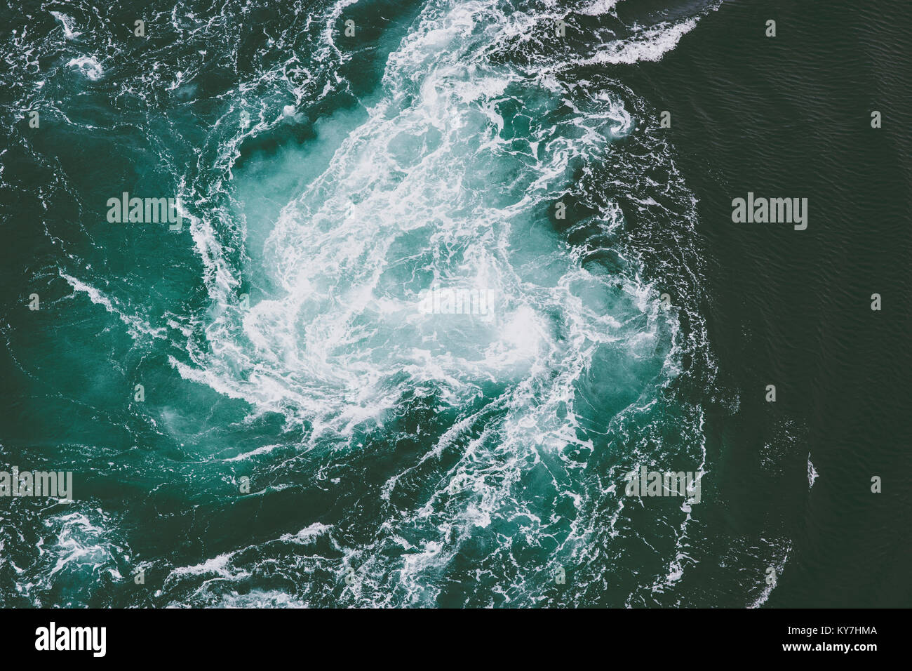 Saltstraumen sea whirlpools natural phenomenon in Norway Stock Photo ...