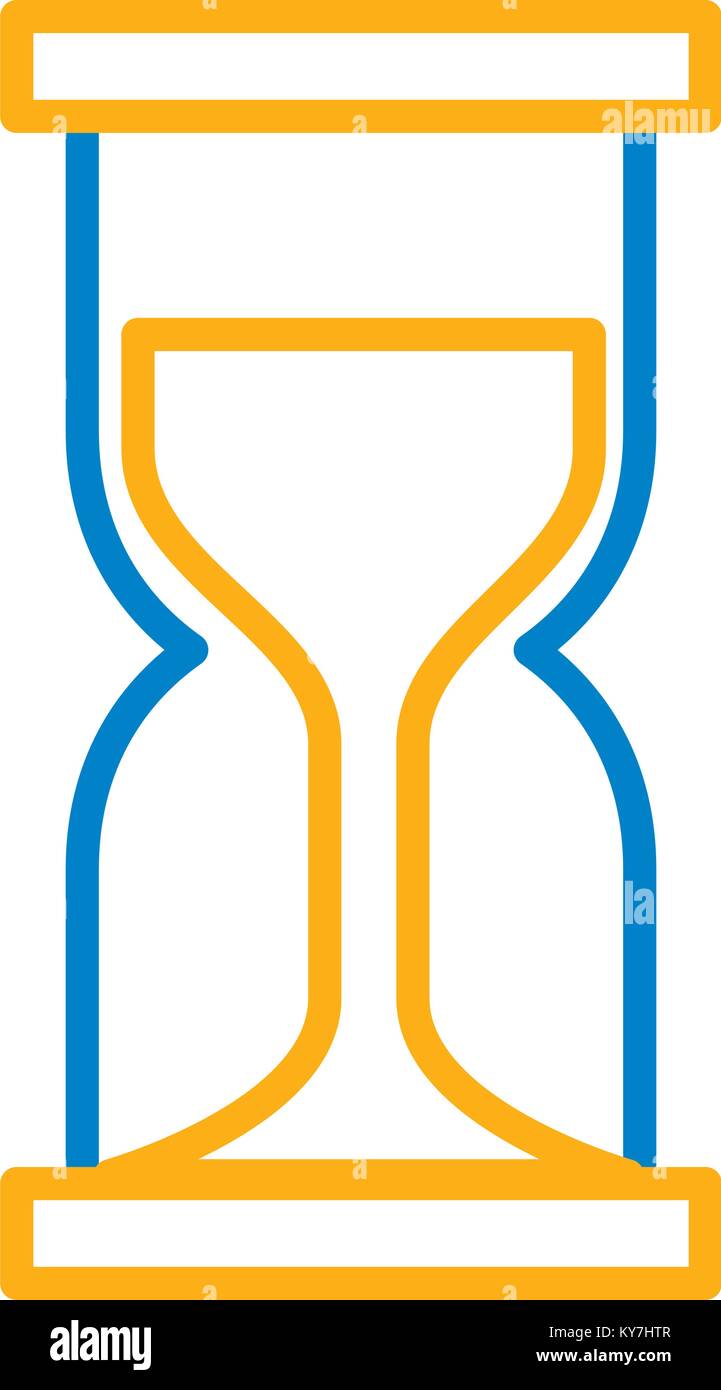 business hour glass clock time vector illustration Stock Vector Image ...