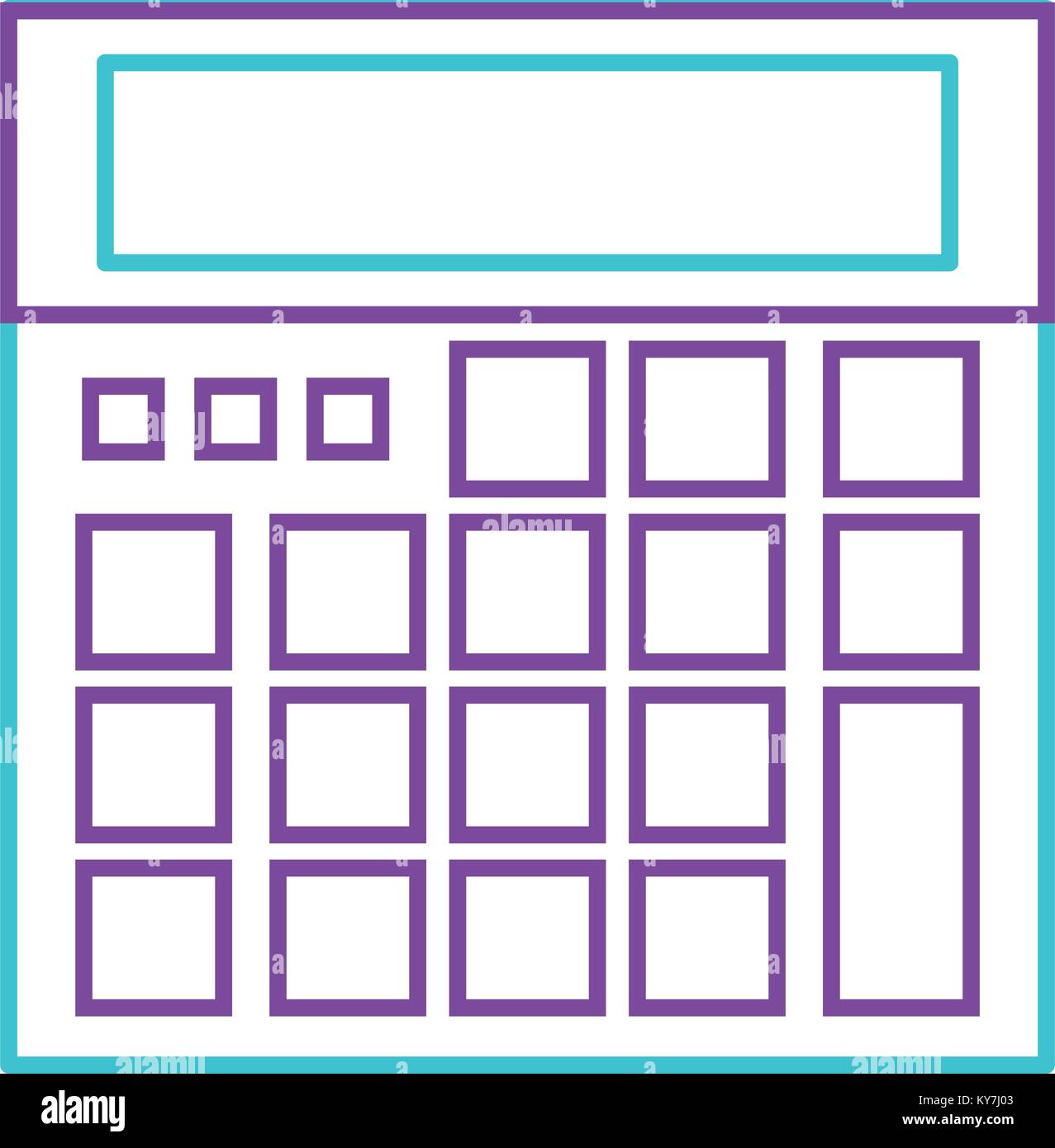 calculator device maths count icon vector illustration Stock Vector ...
