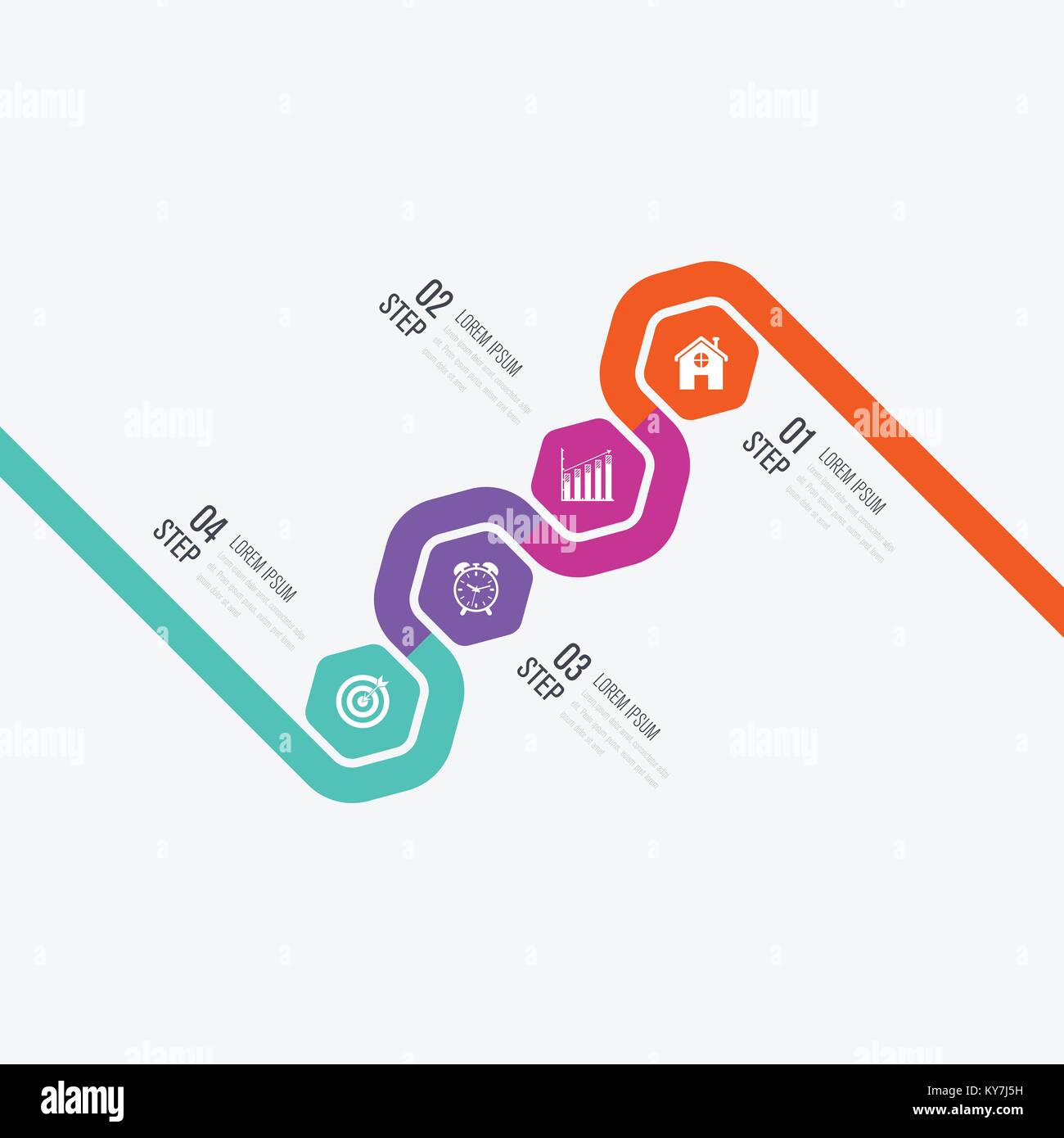 Vector illustration infographics 4 options. Data and information ...