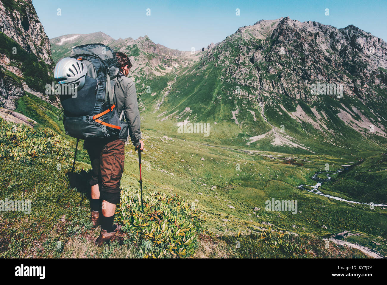 Big backpack travel hi-res stock photography and images - Alamy