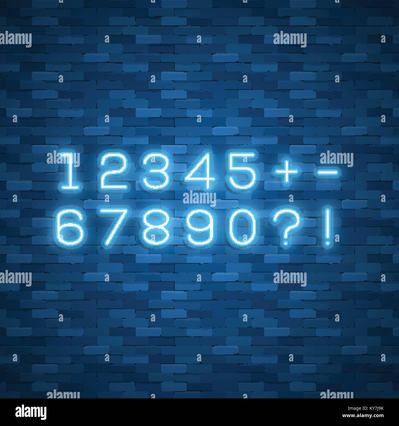 Realistic neon alphabet. Bright neon glowing font Stock Vector Image ...