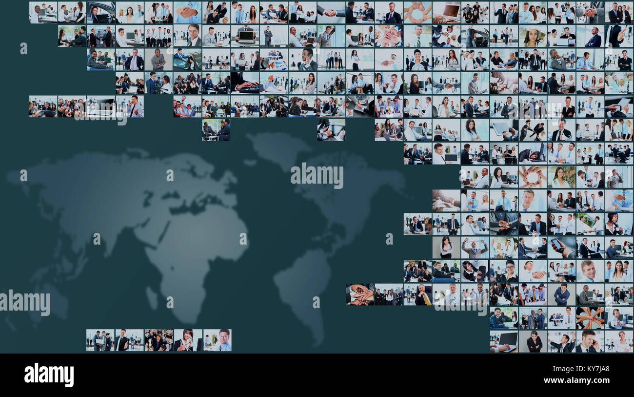 Business collage made of many business pictures Stock Photo - Alamy
