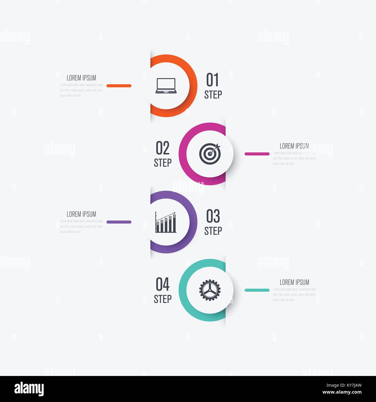 Vector illustration infographics 4 options Stock Vector Image & Art - Alamy