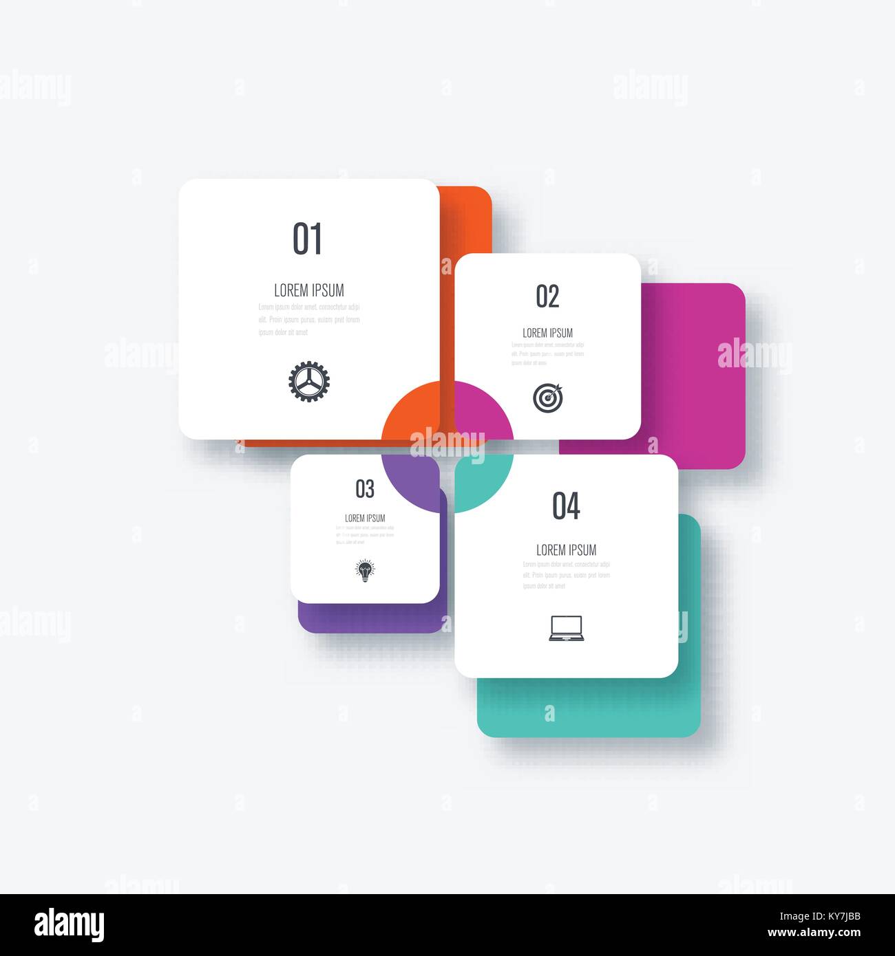 Vector illustration infographics 4 options Stock Vector Image & Art - Alamy