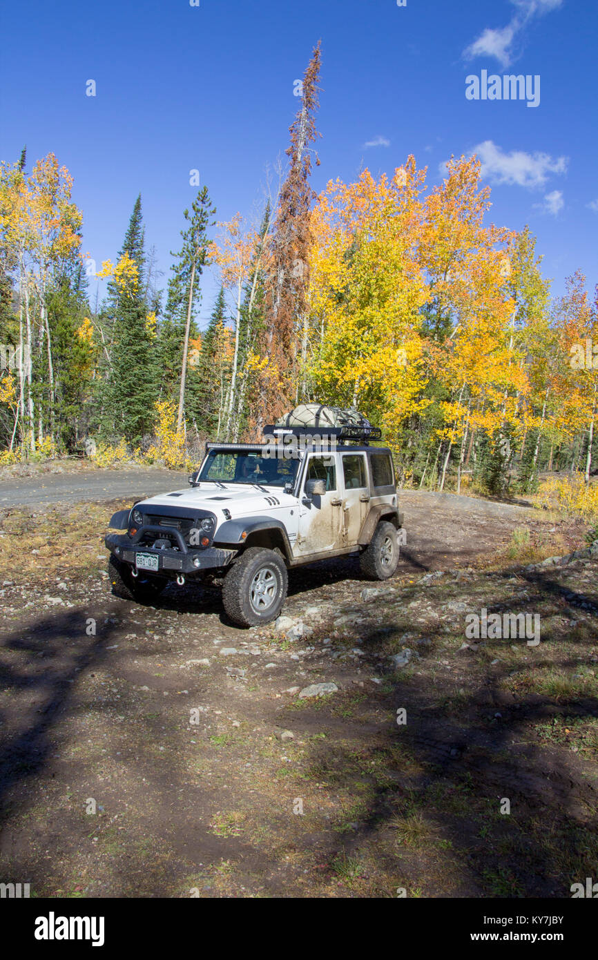 Fall Exploring near RMNP in the Jeep 2017 Stock Photo - Alamy