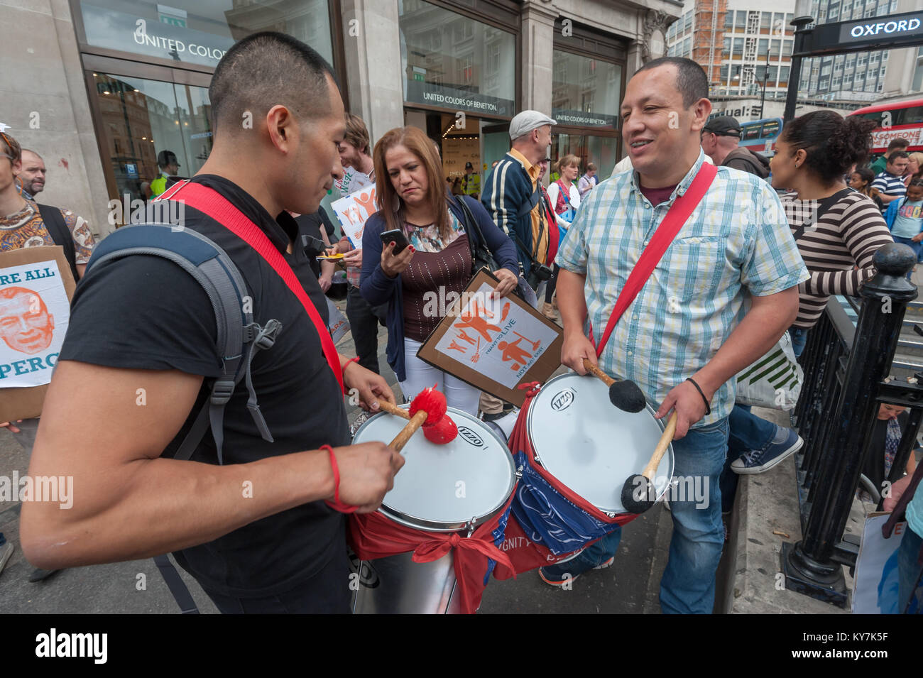 Percy (left) is one of the two United Voices of the World members ...