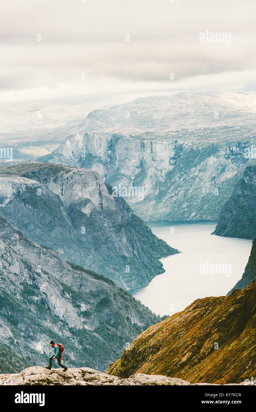 Aerial view man running freedom hi-res stock photography and images - Alamy
