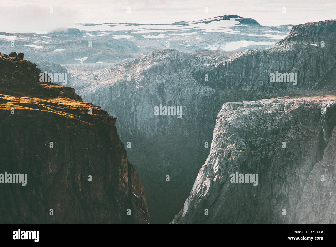 Rocky Mountains gate Landscape in Norway Travel scenery scandinavian ...