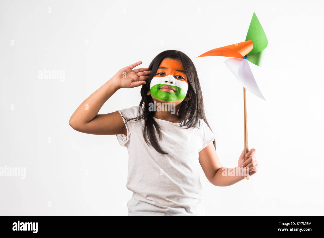 Tricolour face paint hi-res stock photography and images - Alamy