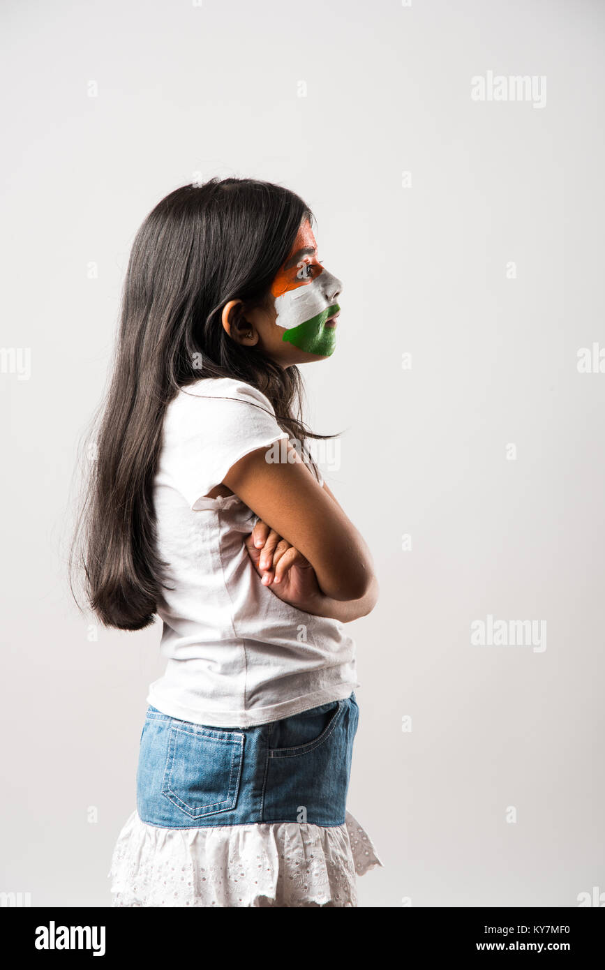 Tricolour face paint hi-res stock photography and images - Alamy