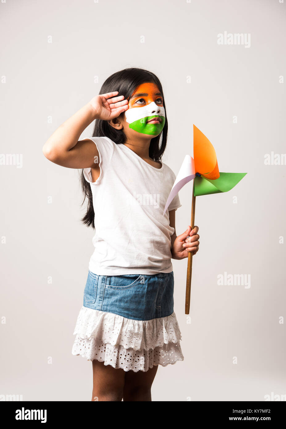 Tricolour face paint hi-res stock photography and images - Alamy