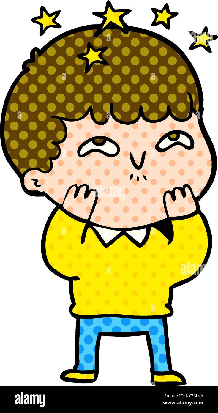 cartoon amazed boy Stock Vector Image & Art - Alamy