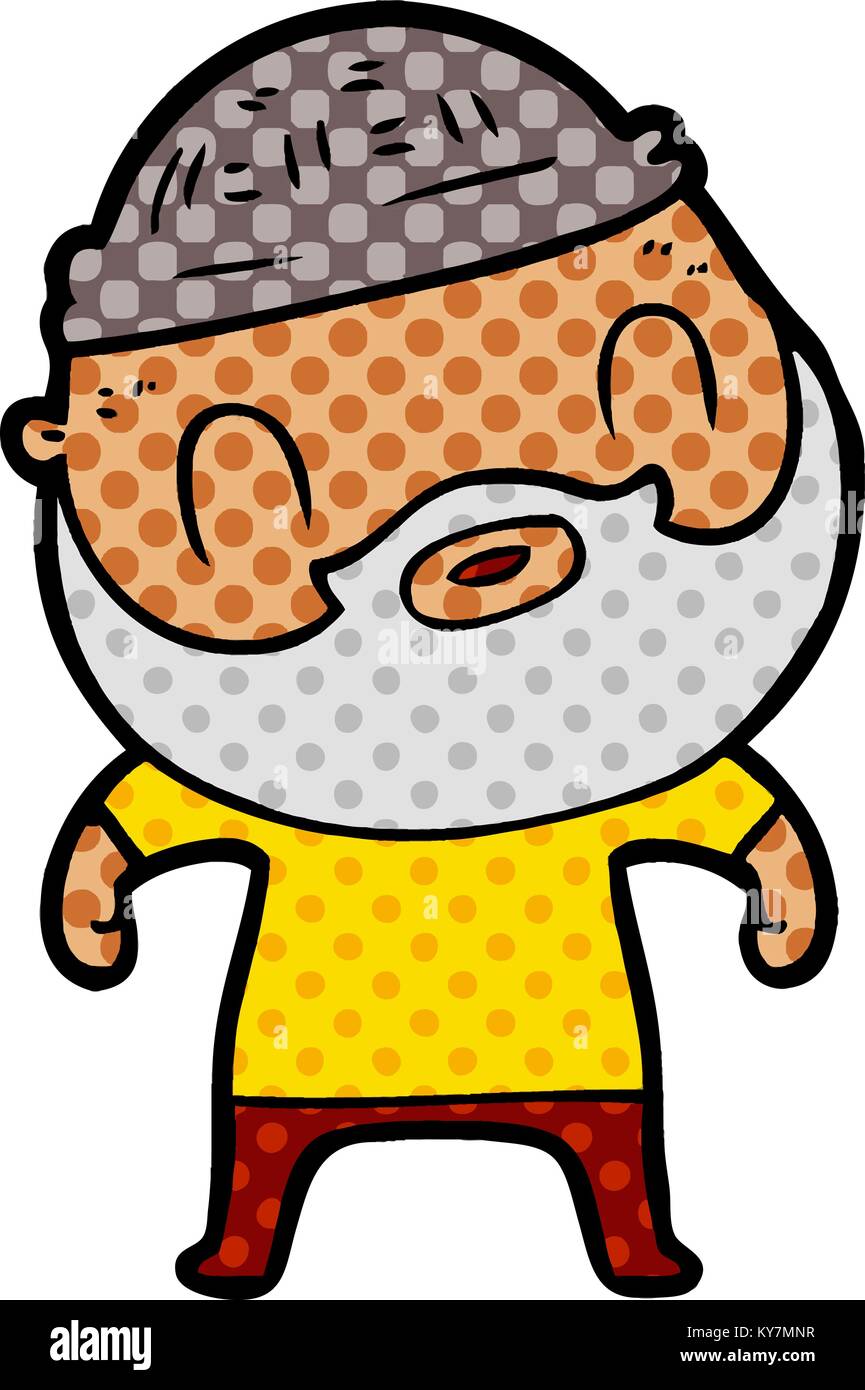 cartoon bearded man Stock Vector Image & Art - Alamy