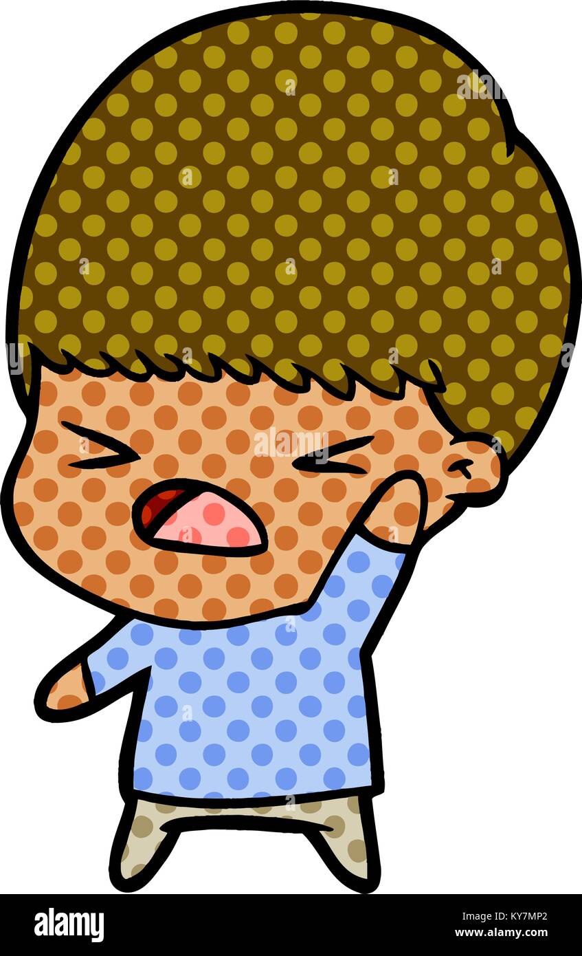 cartoon stressed man Stock Vector Image & Art - Alamy