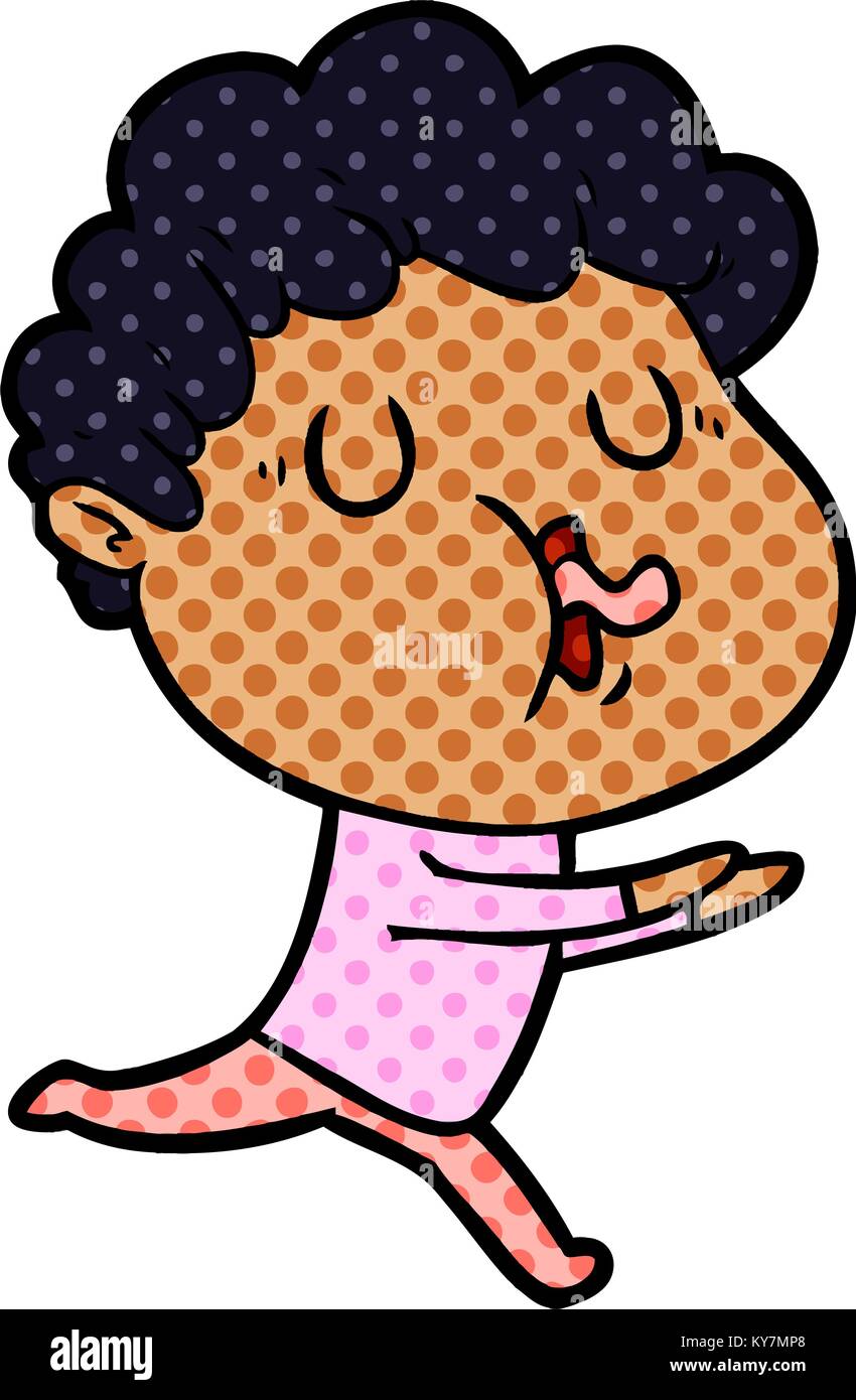 cartoon man singing Stock Vector Image & Art - Alamy