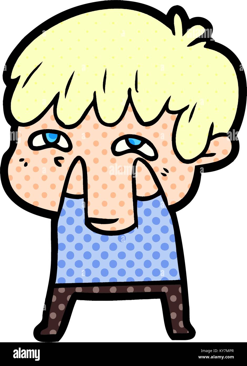cartoon curious man Stock Vector Image & Art - Alamy