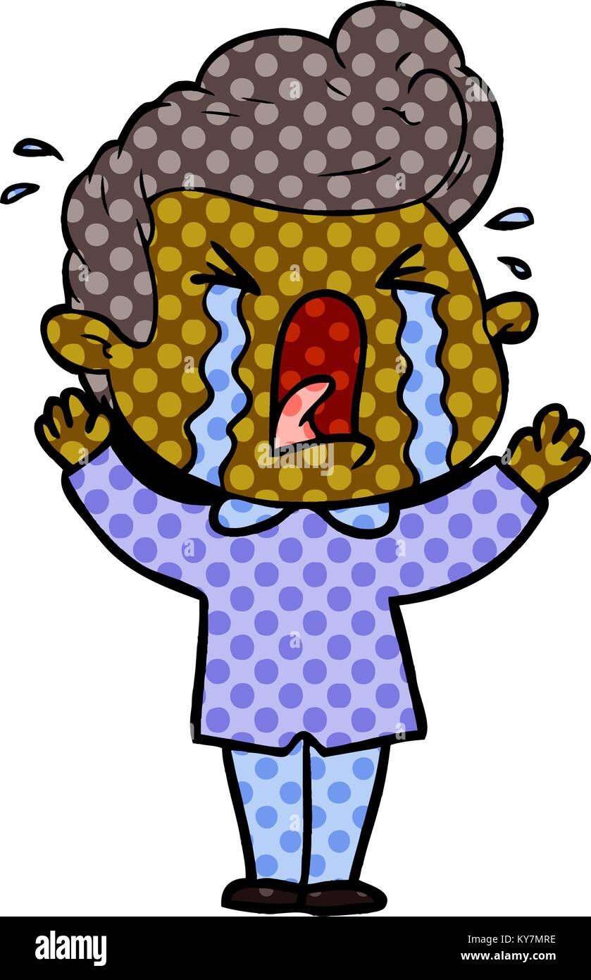 cartoon crying man Stock Vector Image & Art - Alamy