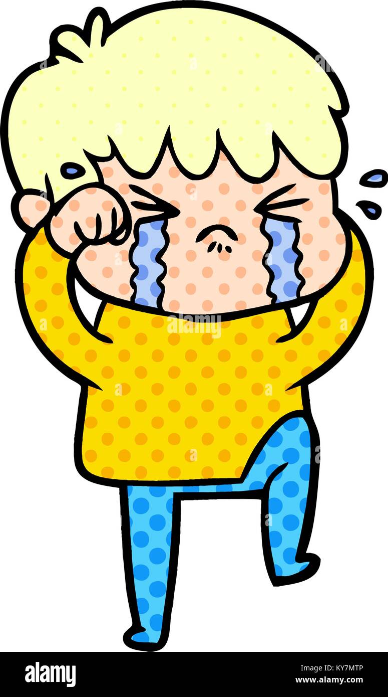 cartoon boy crying Stock Vector Image & Art - Alamy