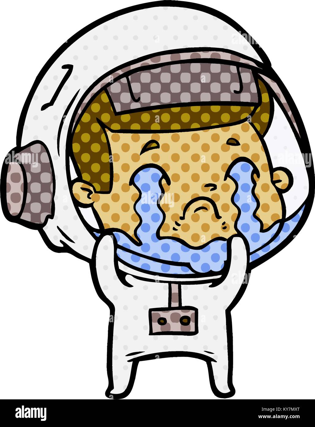 cartoon crying astronaut Stock Vector Image & Art - Alamy