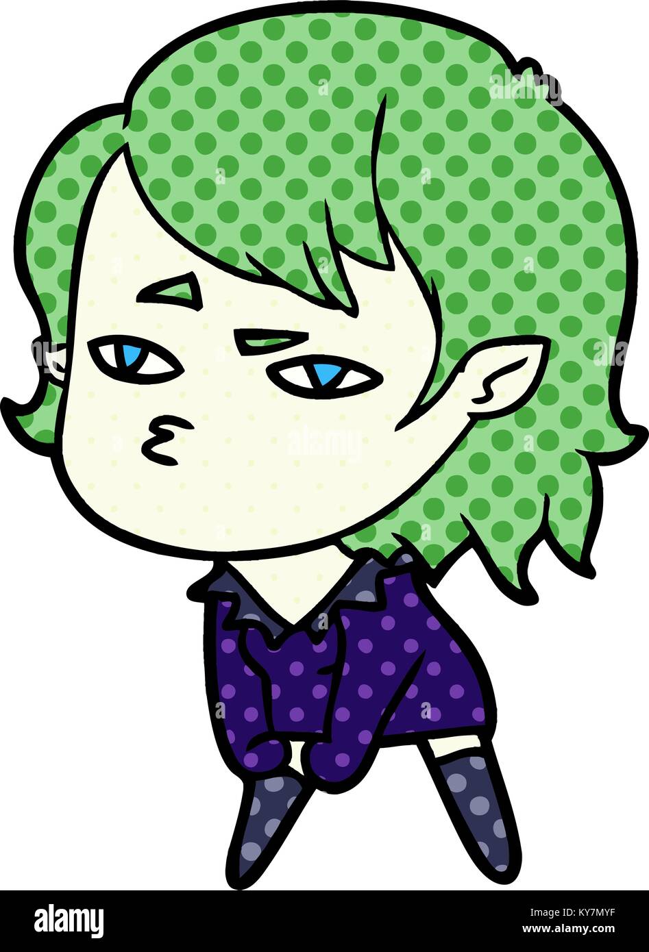 cartoon vampire girl Stock Vector Image & Art - Alamy