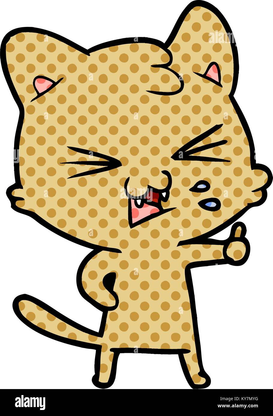 cartoon cat hissing Stock Vector Image & Art - Alamy
