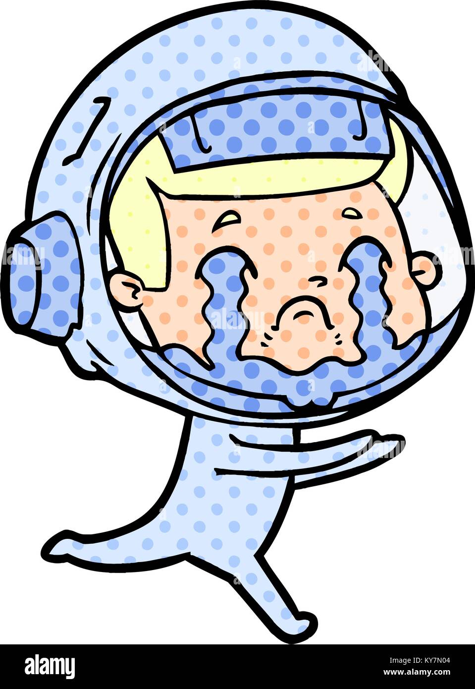 cartoon crying astronaut Stock Vector Image & Art - Alamy