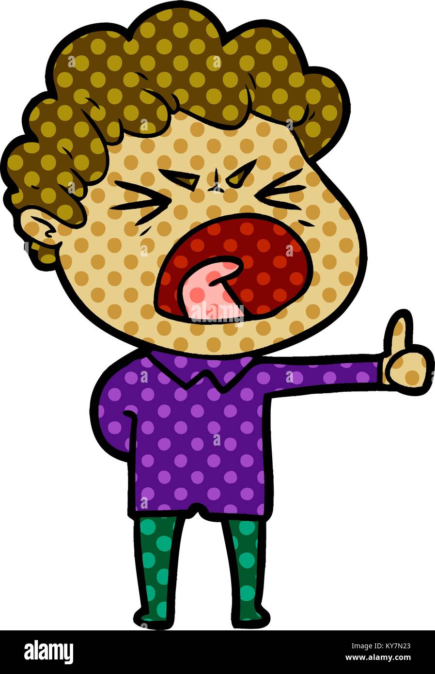 cartoon furious man Stock Vector Image & Art - Alamy