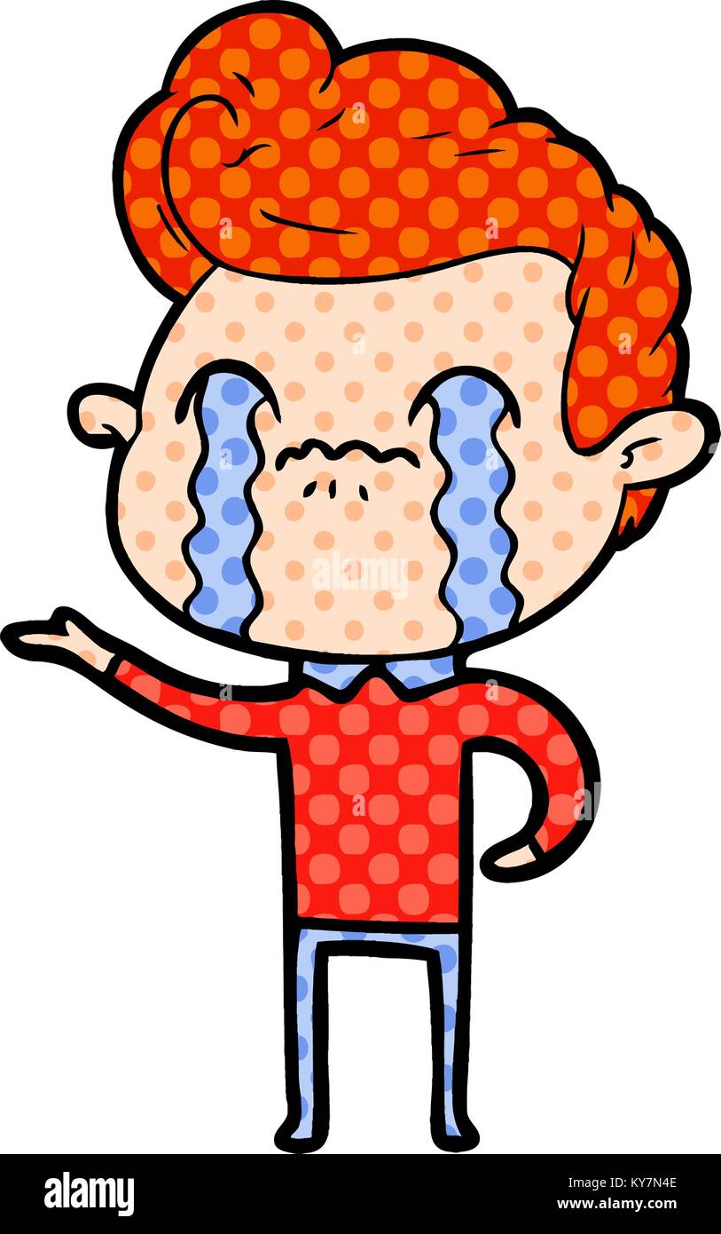 cartoon man crying Stock Vector Image & Art - Alamy