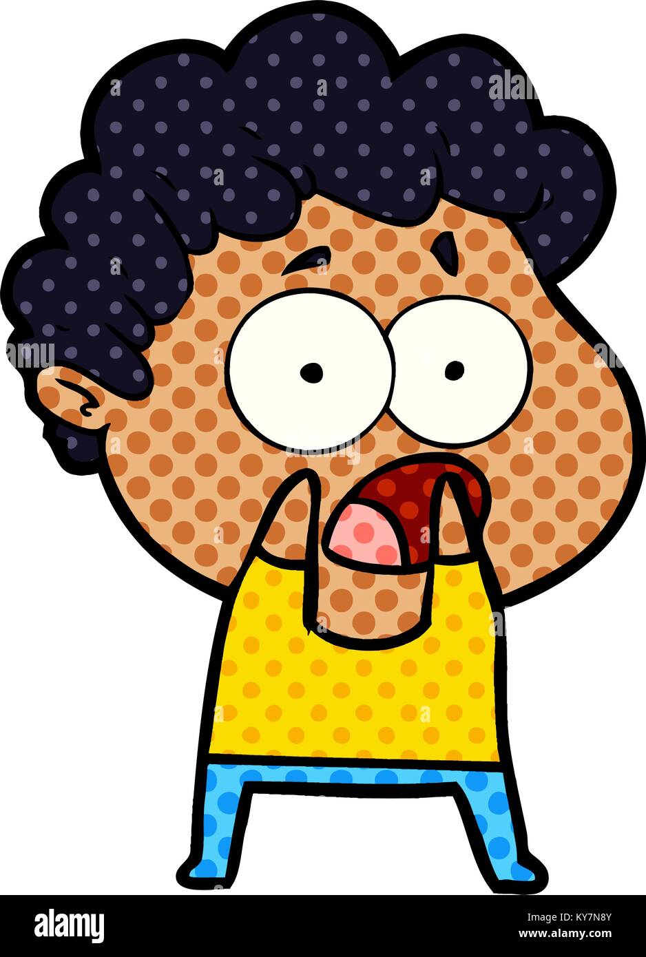 cartoon man gasping in surprise Stock Vector Image & Art - Alamy