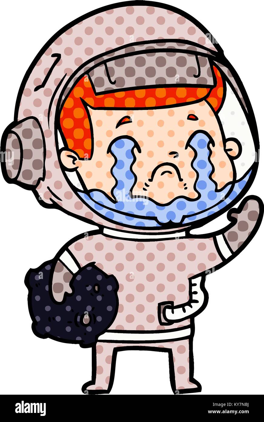 cartoon crying astronaut Stock Vector Image & Art - Alamy
