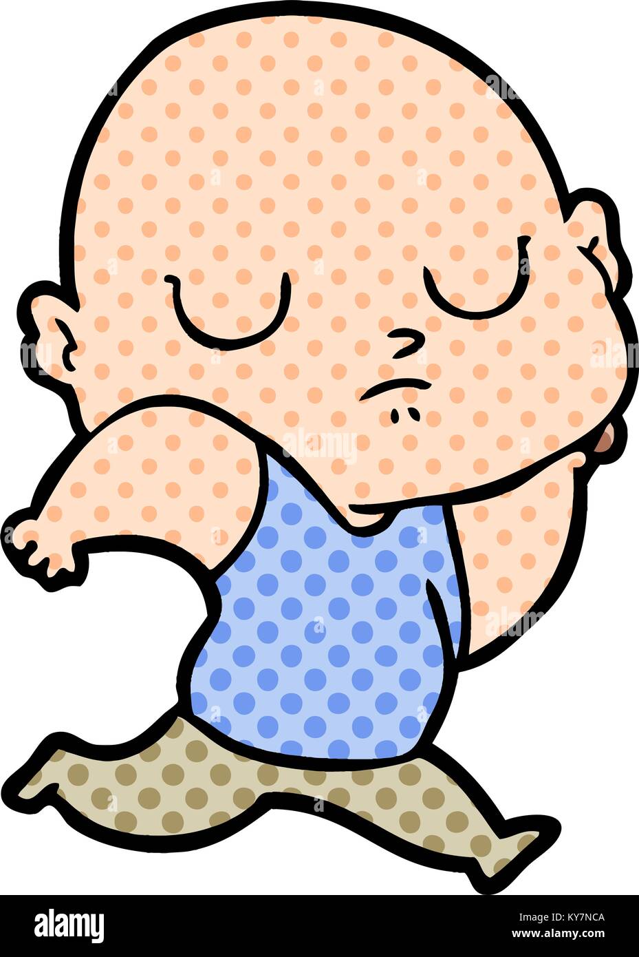 cartoon bald man Stock Vector Image & Art - Alamy