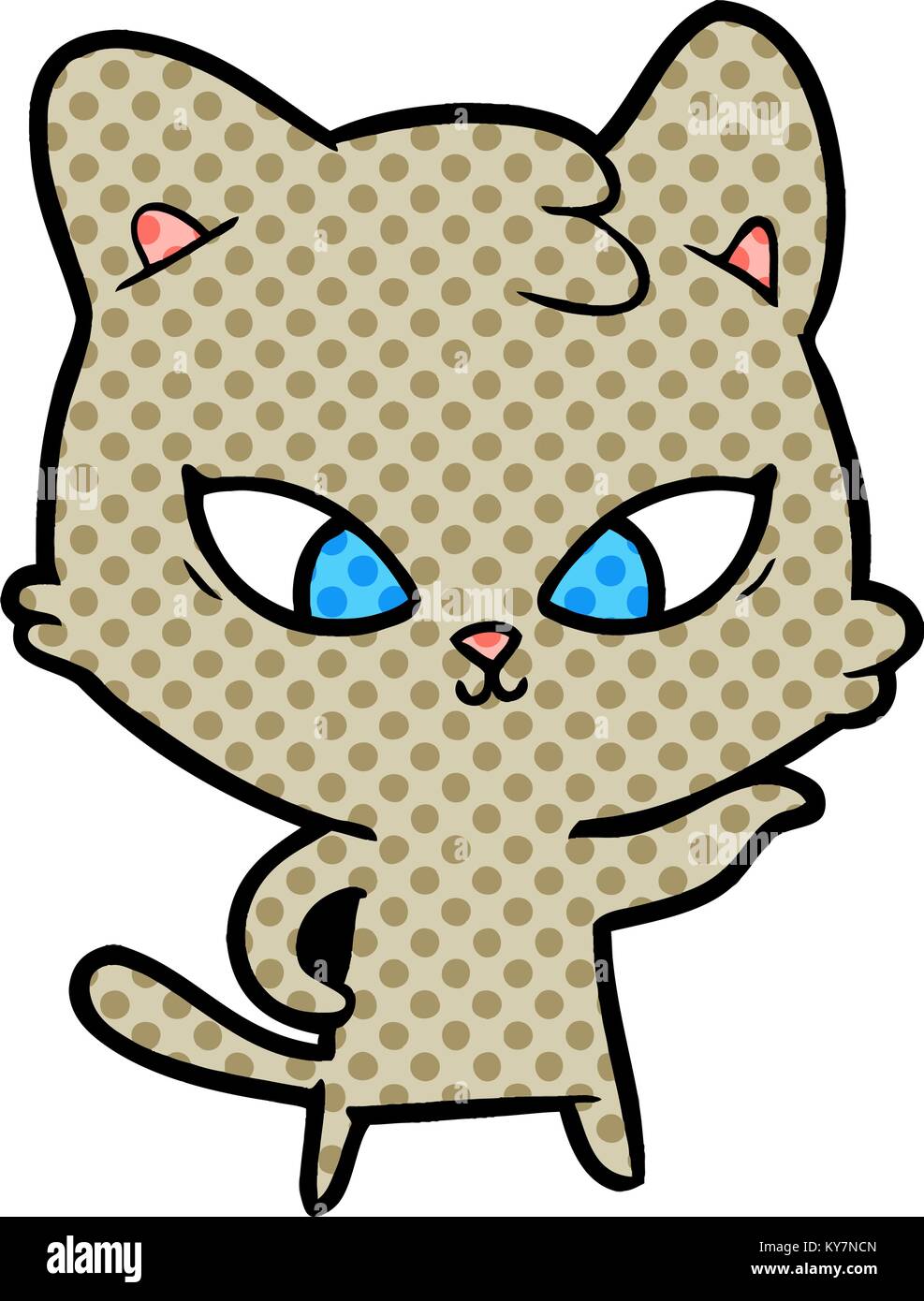 cute cartoon cat Stock Vector Image & Art - Alamy