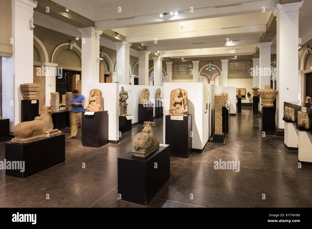 COLOMBO, SRI LANKA - FEBRUARY 27, 2017: Exhibits inside the National ...