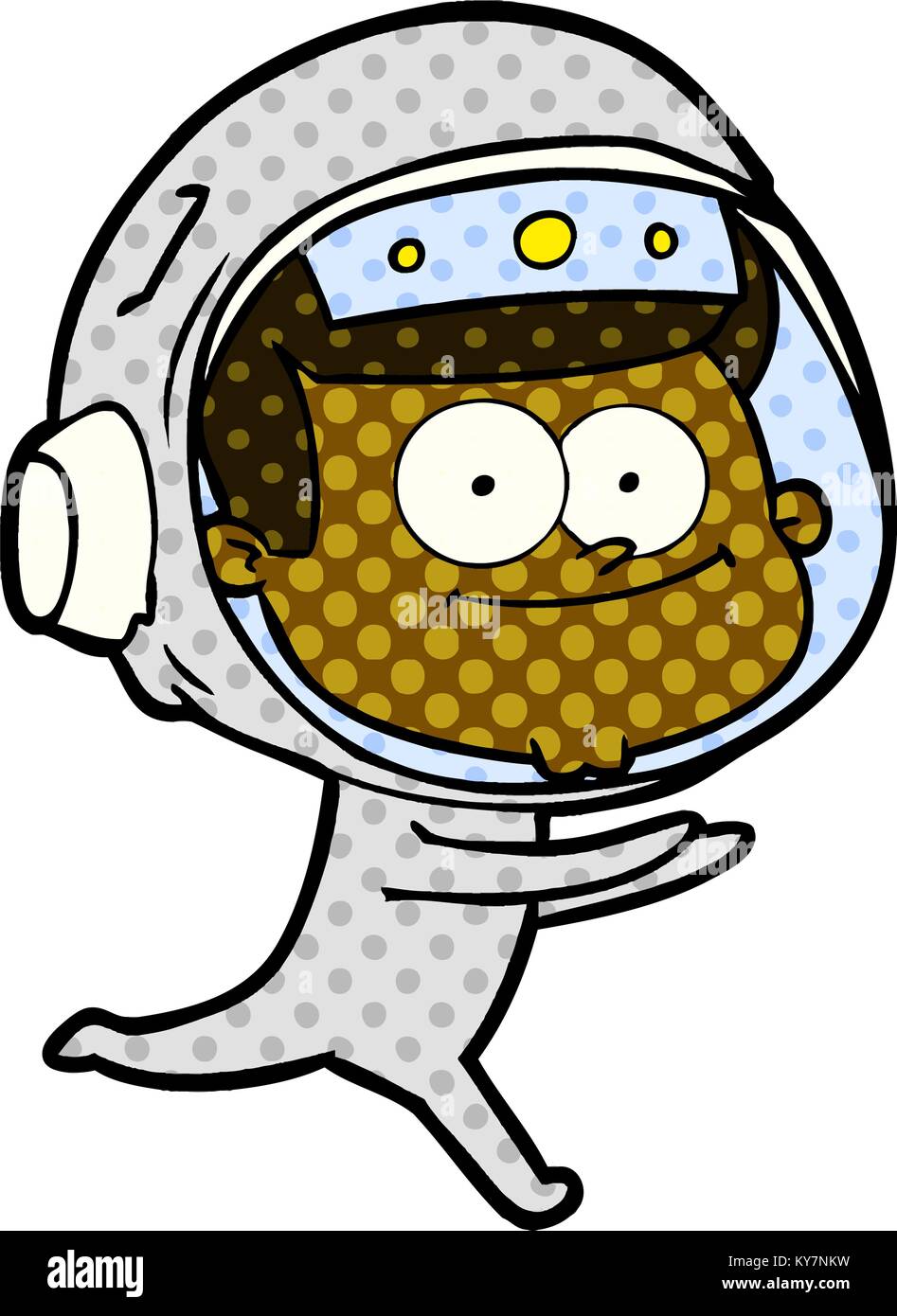 happy astronaut cartoon Stock Vector Image & Art - Alamy