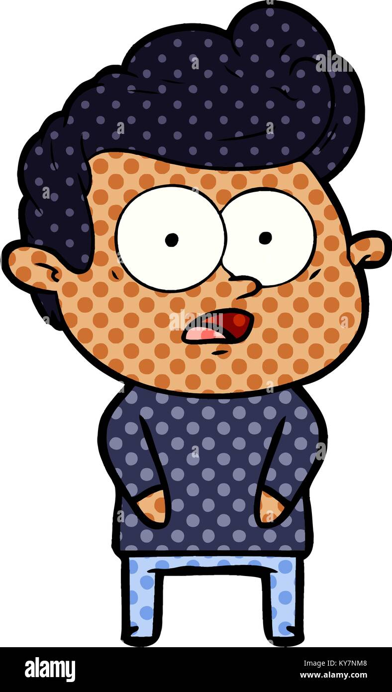 cartoon staring man Stock Vector Image & Art - Alamy